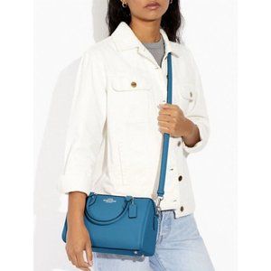Coach | Bags | New Coach Ch282 Rowan Satchel Crossgrain Leather ...